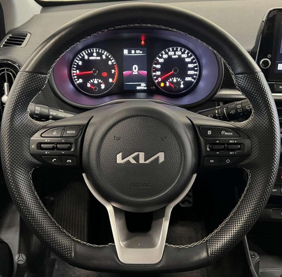 Black Kia Picanto 2023 in Kaunas, with an engine capacity of 1.20 L and mileage of 30 thousand km for 13900 €, photo 9 on AUTOMOTO.COM.LV