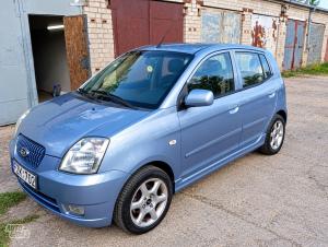 Blue Kia Picanto 2007 in Panevezys, with an engine capacity of 1.10 L and mileage of 97 thousand km for 1550 €, photo  on AUTOMOTO.COM.LV