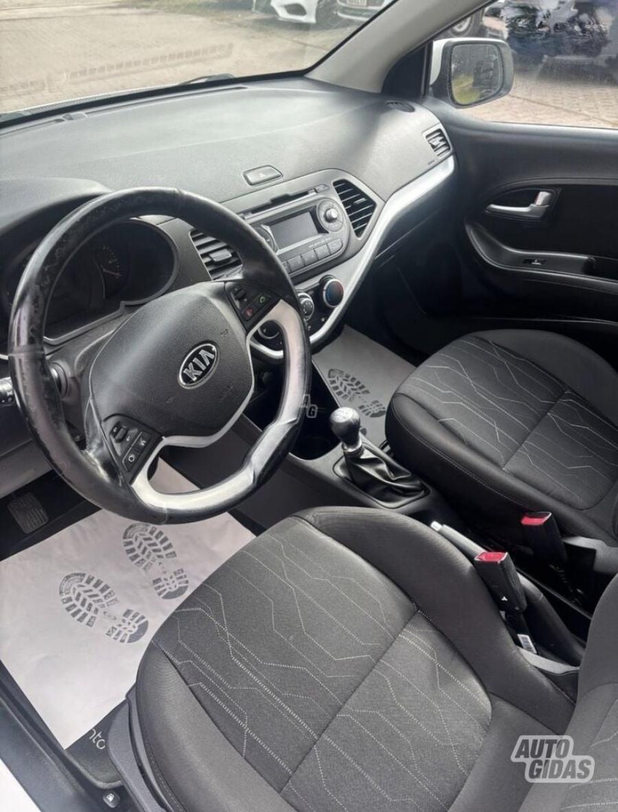 Blue Kia Picanto 2012 in Kaunas, with an engine capacity of 1.20 L and mileage of 98 thousand km for 3400 €, photo 8 on AUTOMOTO.COM.LV