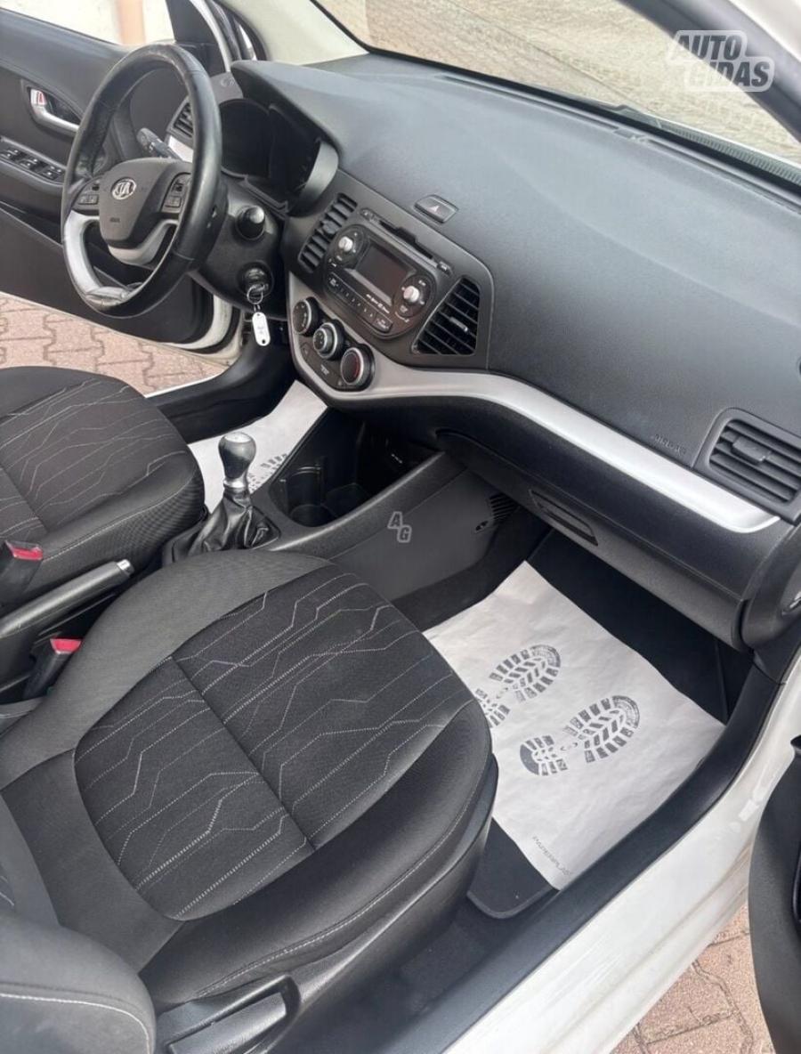 Blue Kia Picanto 2012 in Kaunas, with an engine capacity of 1.20 L and mileage of 98 thousand km for 3400 €, photo 9 on AUTOMOTO.COM.LV