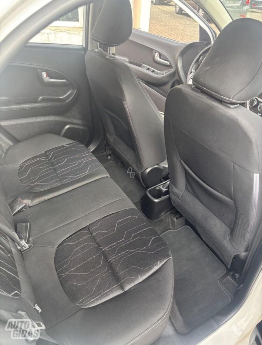 Blue Kia Picanto 2012 in Kaunas, with an engine capacity of 1.20 L and mileage of 98 thousand km for 3400 €, photo 14 on AUTOMOTO.COM.LV