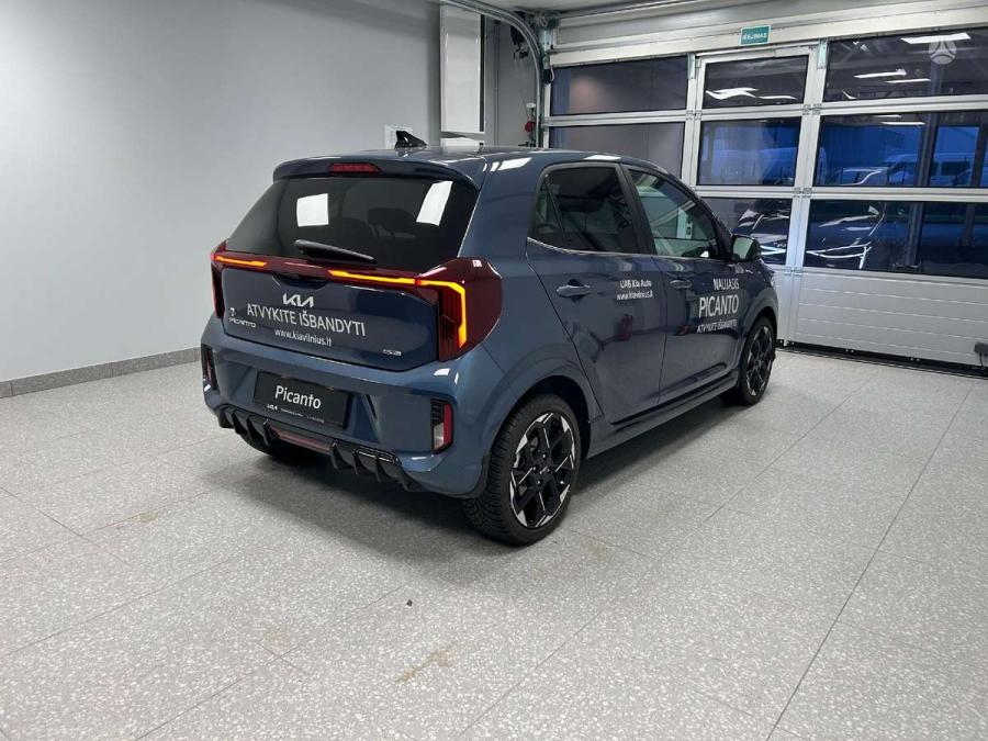 Zils Kia Picanto 2025 Viļņa, ar dzinēja tilpumu 1.20 L un nobraukumu 300 tūkst. km par 19490 €, foto 2 vietnē AUTOMOTO.COM.LV