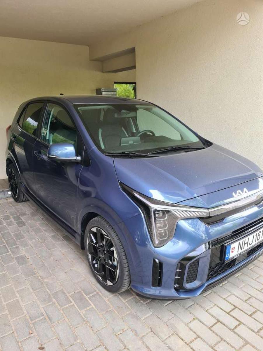 Blue Kia Picanto 2025 in Vilnius, with an engine capacity of 1.20 L and mileage of 11 thousand km for 18299 €, photo 5 on AUTOMOTO.COM.LV