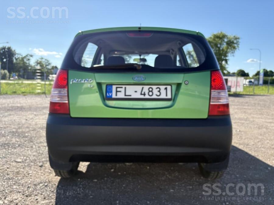Zaļš Kia Picanto 2005 Daugavpils, ar dzinēja tilpumu 1.00 L un nobraukumu 171 tūkst. km par 1199 €, foto 5 vietnē AUTOMOTO.COM.LV