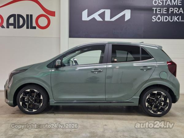 Green Kia Picanto 2026 in Haapsalu, with an engine capacity of 1.00 L and mileage of 0 thousand km for 19421 €, photo 1 on AUTOMOTO.COM.LV