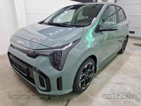 Green Kia Picanto 2026 in Haapsalu, with an engine capacity of 1.00 L and mileage of 0 thousand km for 19421 €, photo 3 on AUTOMOTO.COM.LV