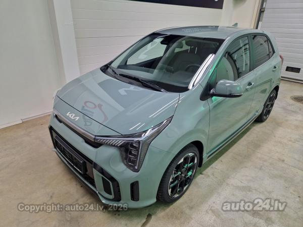 Green Kia Picanto 2026 in Haapsalu, with an engine capacity of 1.00 L and mileage of 0 thousand km for 19421 €, photo 4 on AUTOMOTO.COM.LV