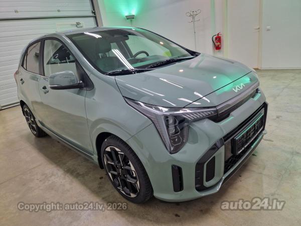 Green Kia Picanto 2026 in Haapsalu, with an engine capacity of 1.00 L and mileage of 0 thousand km for 19421 €, photo 5 on AUTOMOTO.COM.LV