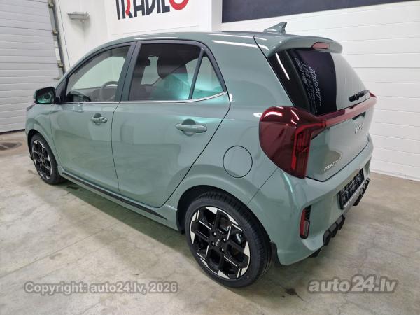 Green Kia Picanto 2026 in Haapsalu, with an engine capacity of 1.00 L and mileage of 0 thousand km for 19421 €, photo 6 on AUTOMOTO.COM.LV
