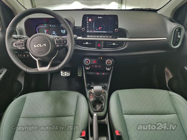 Green Kia Picanto 2026 in Haapsalu, with an engine capacity of 1.00 L and mileage of 0 thousand km for 19421 €, photo 11 on AUTOMOTO.COM.LV