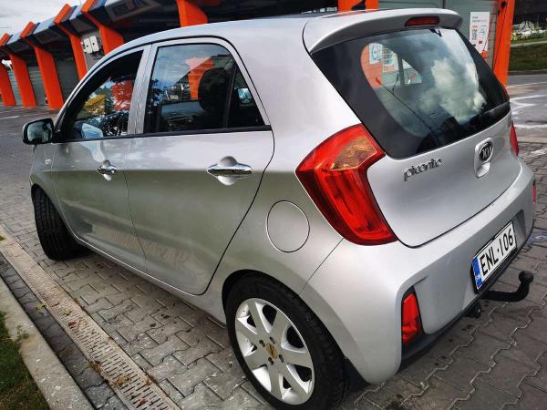 Grey Kia Picanto 2015 in Vilnius, with an engine capacity of 1.25 L and mileage of 98 thousand km for 6556 €, photo 8 on AUTOMOTO.COM.LV