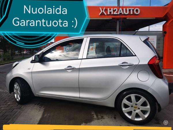 Grey Kia Picanto 2016 in Vilnius, with an engine capacity of 1.25 L and mileage of 84 thousand km for 5990 €, photo 1 on AUTOMOTO.COM.LV