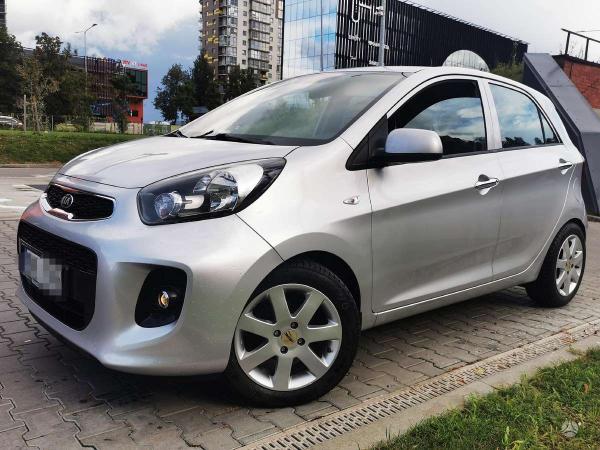 Grey Kia Picanto 2016 in Vilnius, with an engine capacity of 1.25 L and mileage of 84 thousand km for 5990 €, photo 3 on AUTOMOTO.COM.LV