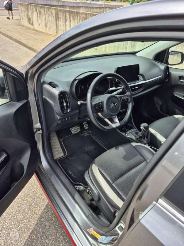 Grey Kia Picanto 2021 in Vilnius, with an engine capacity of 1.20 L and mileage of 67 thousand km for 12750 €, photo 10 on AUTOMOTO.COM.LV