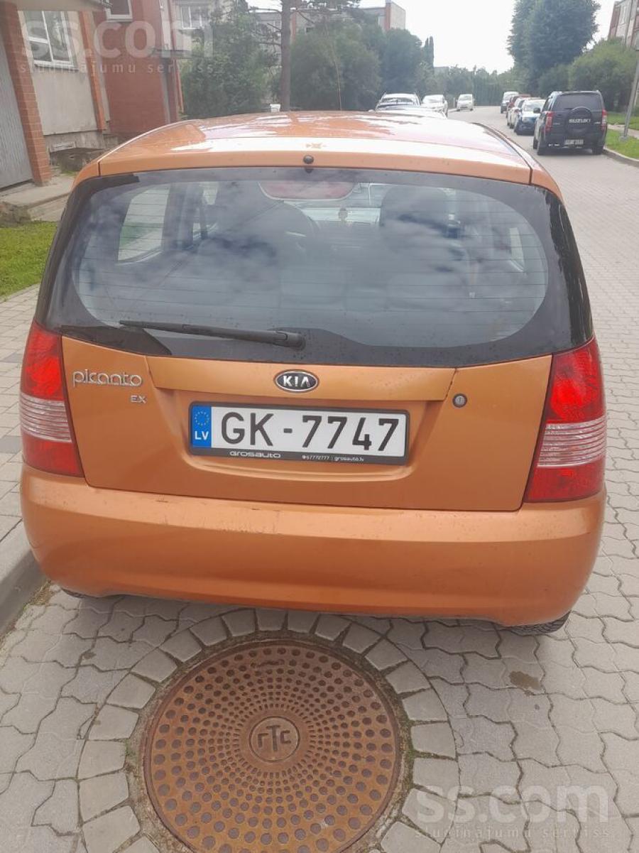 Oranžs Kia Picanto 2007 Dobele, ar dzinēja tilpumu 1.10 L un nobraukumu 138 tūkst. km par 700 €, foto 4 vietnē AUTOMOTO.COM.LV