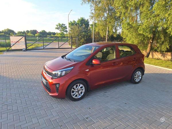 Orange Kia Picanto 2018 in Kaunas, with an engine capacity of 1.25 L and mileage of 77 thousand km for 6450 €, photo 3 on AUTOMOTO.COM.LV