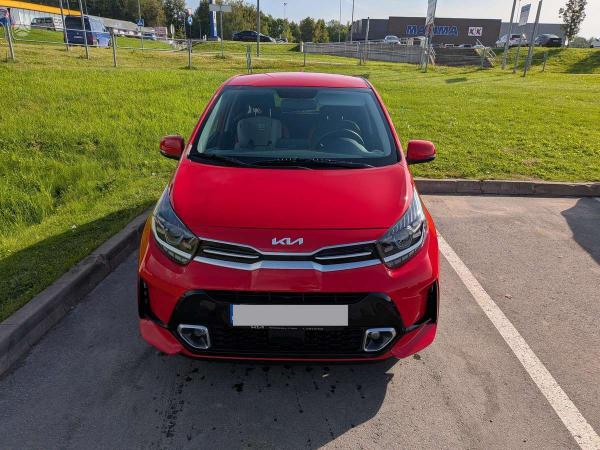 Red Kia Picanto 2022 in Vilnius, with an engine capacity of 1.20 L and mileage of 31 thousand km for 14300 €, photo 1 on AUTOMOTO.COM.LV