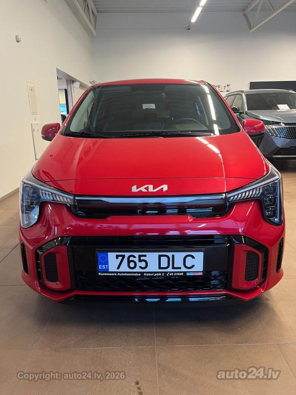 Red Kia Picanto 2026 in Kuressaare, with an engine capacity of 1.20 L and mileage of 7 thousand km for 17990 €, photo 6 on AUTOMOTO.COM.LV