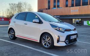 White Kia Picanto 2022 in Riga, with an engine capacity of 1.20 L and mileage of 12 thousand km for 14000 €, photo  on AUTOMOTO.COM.LV