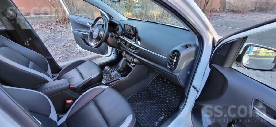 Balts Kia Picanto 2022 Rīga, ar dzinēja tilpumu 1.20 L un nobraukumu 12 tūkst. km par 14000 €, foto 10 vietnē AUTOMOTO.COM.LV