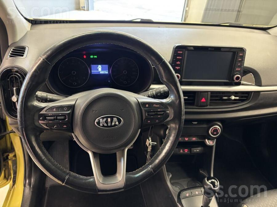 Yellow Kia Picanto 2019 in Riga, with an engine capacity of 1.20 L and mileage of 84 thousand km for 10900 €, photo 12 on AUTOMOTO.COM.LV