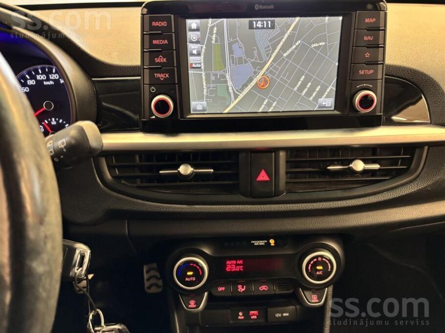 Yellow Kia Picanto 2019 in Riga, with an engine capacity of 1.20 L and mileage of 84 thousand km for 10900 €, photo 19 on AUTOMOTO.COM.LV