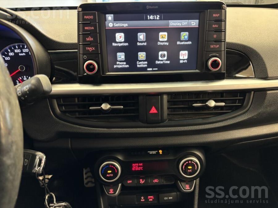 Yellow Kia Picanto 2019 in Riga, with an engine capacity of 1.20 L and mileage of 84 thousand km for 10900 €, photo 21 on AUTOMOTO.COM.LV