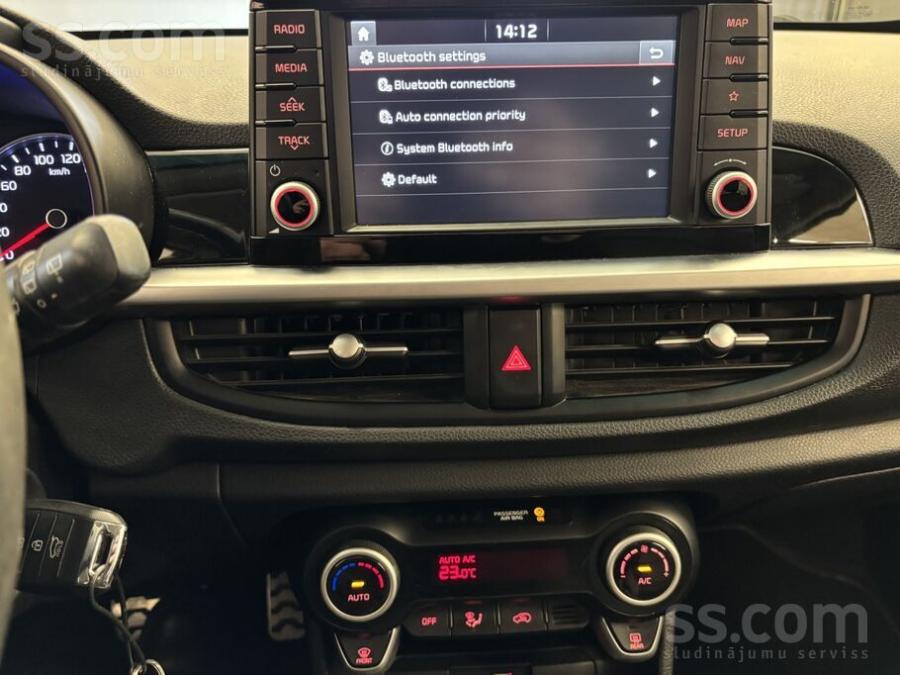 Yellow Kia Picanto 2019 in Riga, with an engine capacity of 1.20 L and mileage of 84 thousand km for 10900 €, photo 22 on AUTOMOTO.COM.LV