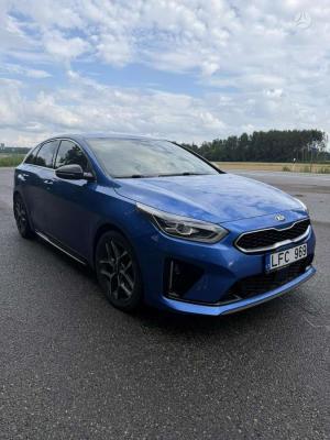 Blue Kia ProCeed 2019 in Pakruojis, with an engine capacity of 1.35 L and mileage of 147 thousand km for 16900 €, photo  on AUTOMOTO.COM.LV