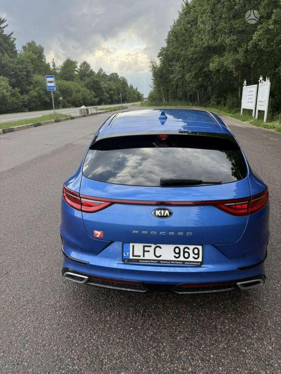 Blue Kia ProCeed 2019 in Pakruojis, with an engine capacity of 1.35 L and mileage of 147 thousand km for 16900 €, photo 6 on AUTOMOTO.COM.LV