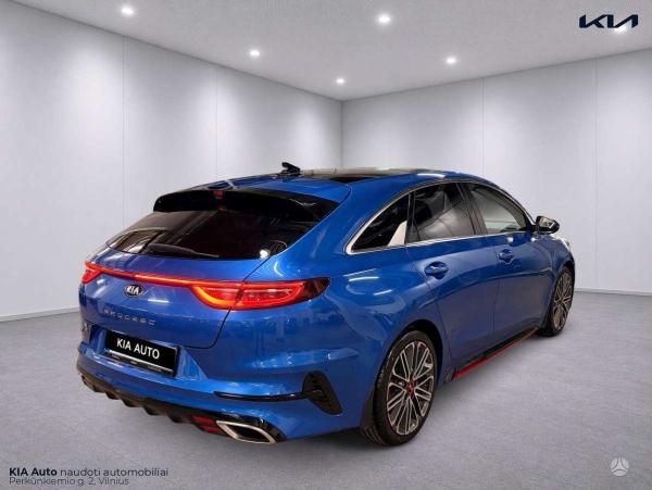 Blue Kia ProCeed 2021 in Vilnius, with an engine capacity of 1.60 L and mileage of 63 thousand km for 19900 €, photo 2 on AUTOMOTO.COM.LV