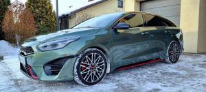 Green Kia ProCeed 2024 in Kaunas, with an engine capacity of 1.59 L and mileage of 32 thousand km for 25000 €, photo 3 on AUTOMOTO.COM.LV