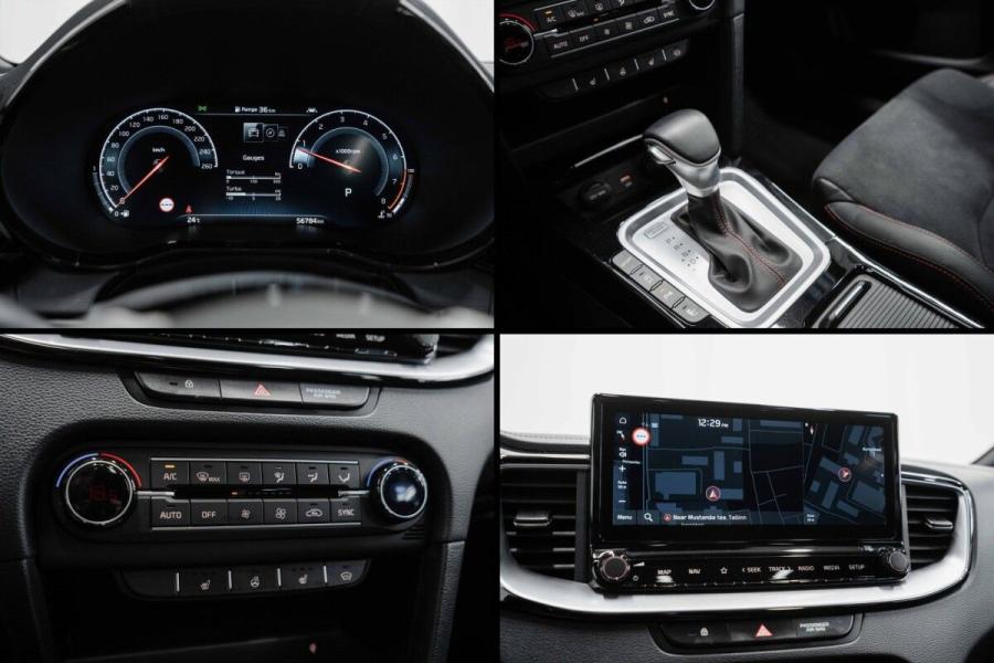 Grey Kia ProCeed 2021 in Tallinn, with an engine capacity of 1.60 L and mileage of 56 thousand km for 19900 €, photo 12 on AUTOMOTO.COM.LV