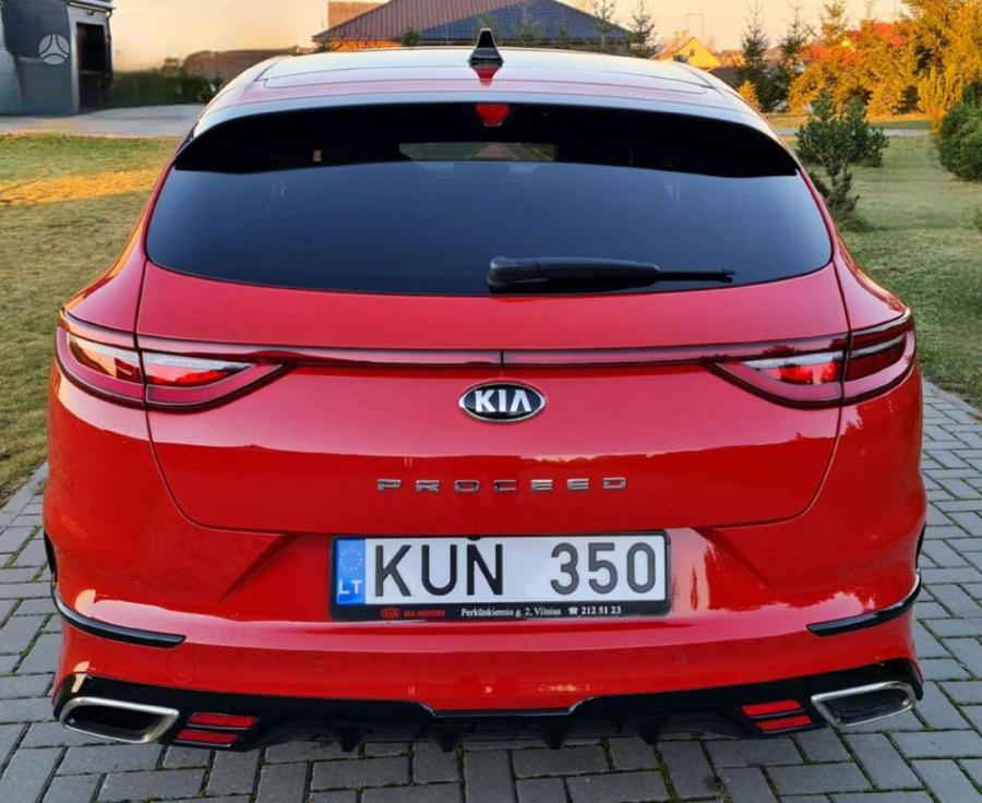 Красный Киа Про Сид 2019 в Вильнюс, объемом двигателя 1.59 л и пробегом 33 тыс. км за 19000 €, фото 5 на AUTOMOTO.COM.LV