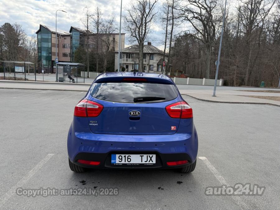 Blue Kia Rio 2012 in Tallinn, with an engine capacity of 1.40 L and mileage of 107 thousand km for 4500 €, photo 5 on AUTOMOTO.COM.LV