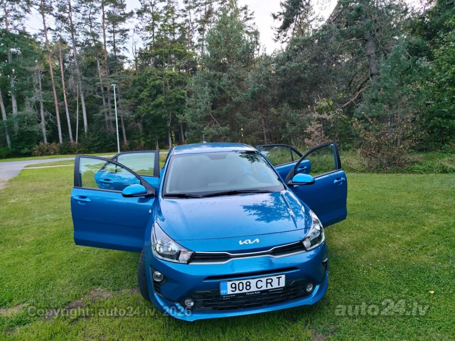 Blue Kia Rio 2023 in Valga, with an engine capacity of 1.20 L and mileage of 17 thousand km for 13000 €, photo 6 on AUTOMOTO.COM.LV