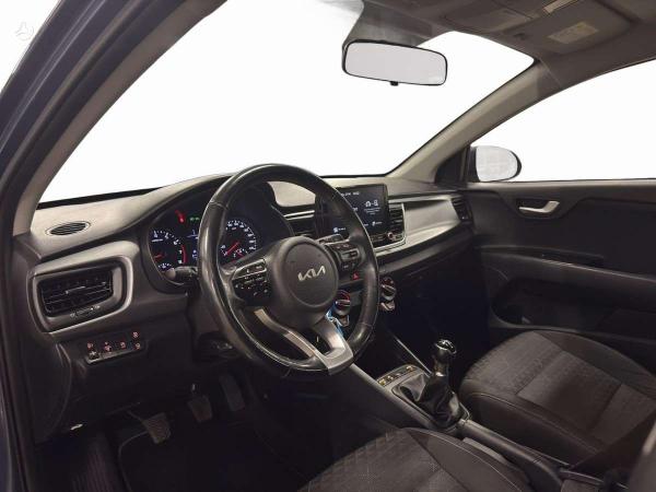 Blue Kia Rio 2023 in Vilnius, with an engine capacity of 1.20 L and mileage of 57 thousand km for 10900 €, photo 8 on AUTOMOTO.COM.LV