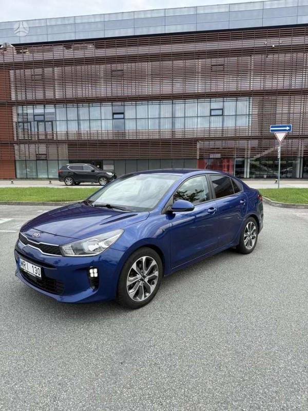 Zils Kia Rio 2018 Klaipėda, ar dzinēja tilpumu 1.59 L un nobraukumu 193 tūkst. km par 7400 €, foto 4 vietnē AUTOMOTO.COM.LV