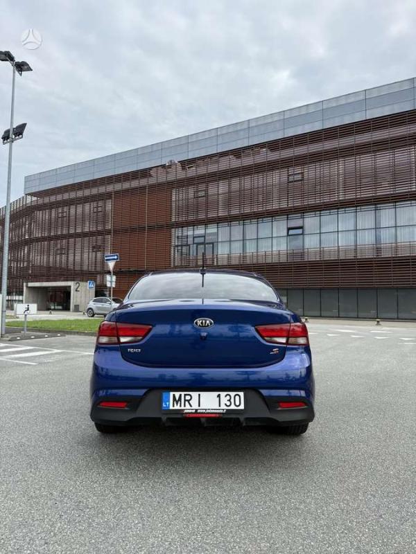 Zils Kia Rio 2018 Klaipėda, ar dzinēja tilpumu 1.59 L un nobraukumu 193 tūkst. km par 7400 €, foto 8 vietnē AUTOMOTO.COM.LV