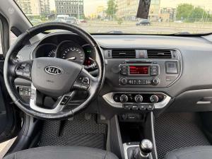 Grey Kia Rio 2013 in Vilnius, with an engine capacity of 1.25 L and mileage of 114 thousand km for 3600 €, photo 10 on AUTOMOTO.COM.LV