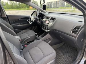 Grey Kia Rio 2013 in Vilnius, with an engine capacity of 1.25 L and mileage of 114 thousand km for 3600 €, photo 16 on AUTOMOTO.COM.LV