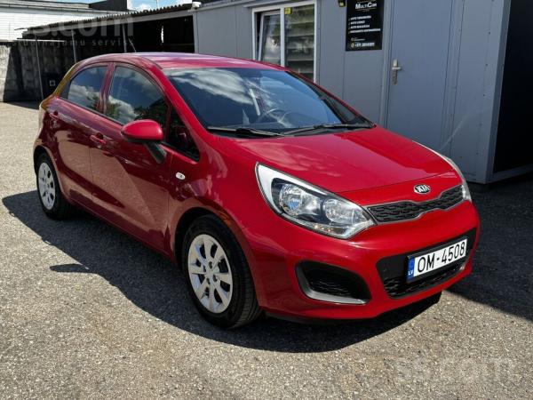 Red Kia Rio 2013 in Daugavpils, with an engine capacity of 1.20 L and mileage of 0 thousand km for 3850 €, photo 1 on AUTOMOTO.COM.LV