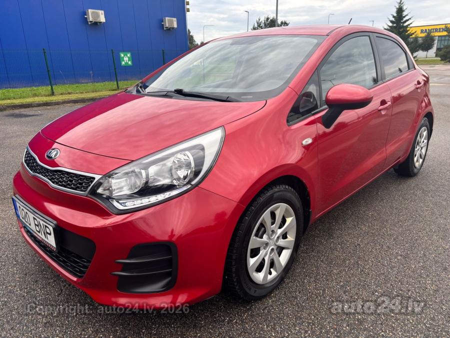 Red Kia Rio 2015 in Paide, with an engine capacity of 1.20 L and mileage of 47 thousand km for 6490 €, photo 1 on AUTOMOTO.COM.LV