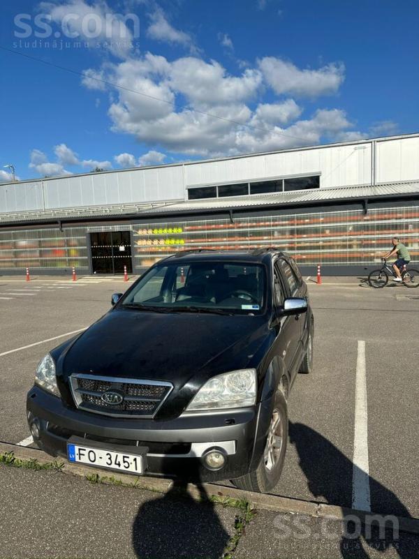Melns Kia Sorento 2005 Rīga, ar dzinēja tilpumu 2.40 L un nobraukumu 204 tūkst. km par 1850 €, foto 1 vietnē AUTOMOTO.COM.LV