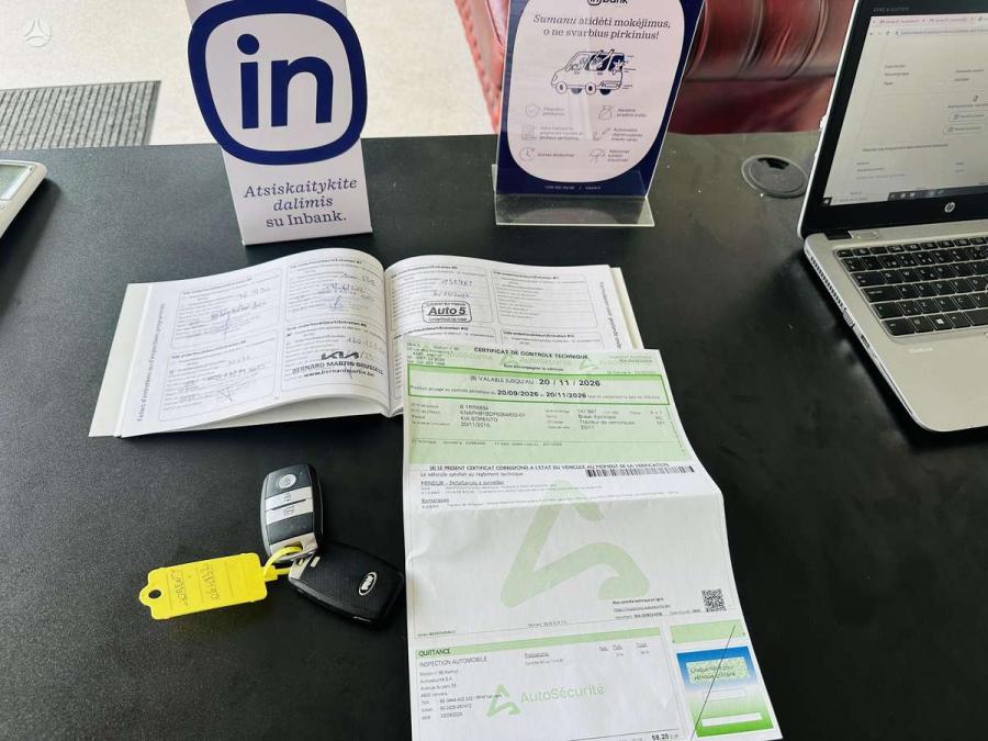 Black Kia Sorento 2015 in Alytus, with an engine capacity of 2.20 L and mileage of 150 thousand km for 13900 €, photo 24 on AUTOMOTO.COM.LV