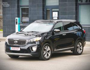 Melns Kia Sorento 2016 Viļņa, ar dzinēja tilpumu 2.20 L un nobraukumu 183 tūkst. km par 16300 €, foto  vietnē AUTOMOTO.COM.LV
