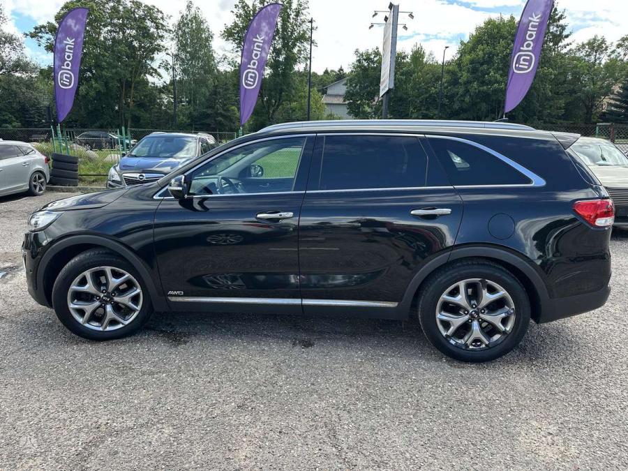 Melns Kia Sorento 2016 Alīta, ar dzinēja tilpumu 2.20 L un nobraukumu 188 tūkst. km par 15400 €, foto 6 vietnē AUTOMOTO.COM.LV