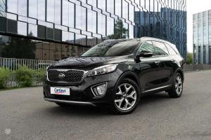 Melns Kia Sorento 2016 Viļņa, ar dzinēja tilpumu 2.20 L un nobraukumu 153 tūkst. km par 16200 €, foto  vietnē AUTOMOTO.COM.LV