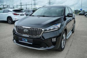 Black Kia Sorento 2018 in Marijampole, with an engine capacity of 2.20 L and mileage of 105 thousand km for 21250 €, photo 5 on AUTOMOTO.COM.LV
