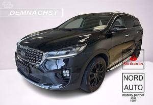 Black Kia Sorento 2019 in Kaunas, with an engine capacity of 2.20 L and mileage of 74 thousand km for 29579 €, photo 1 on AUTOMOTO.COM.LV